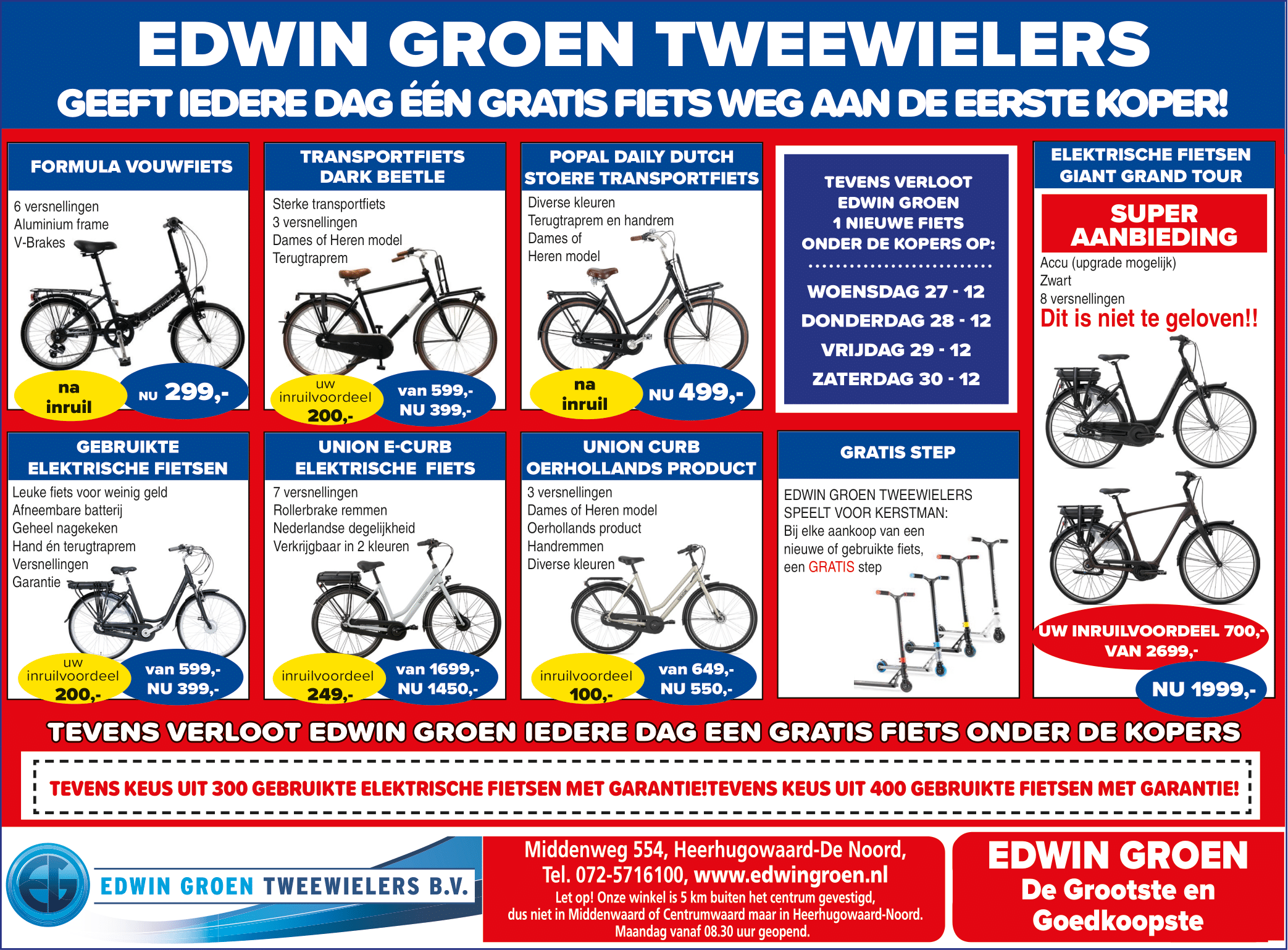 Topacties bij Edwin Groen